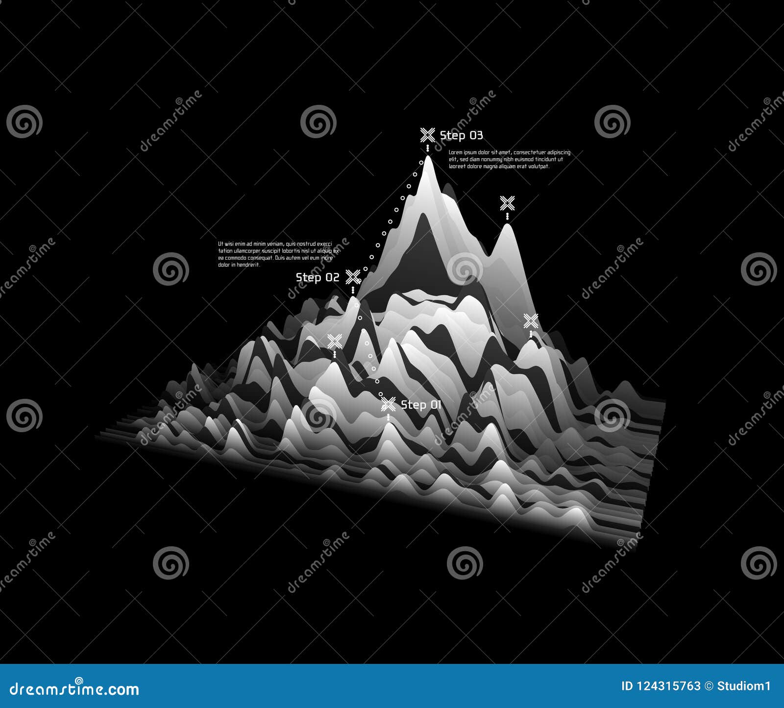 Big Data Graph Visualization. Dynamic Effect. Cover Design Template ...