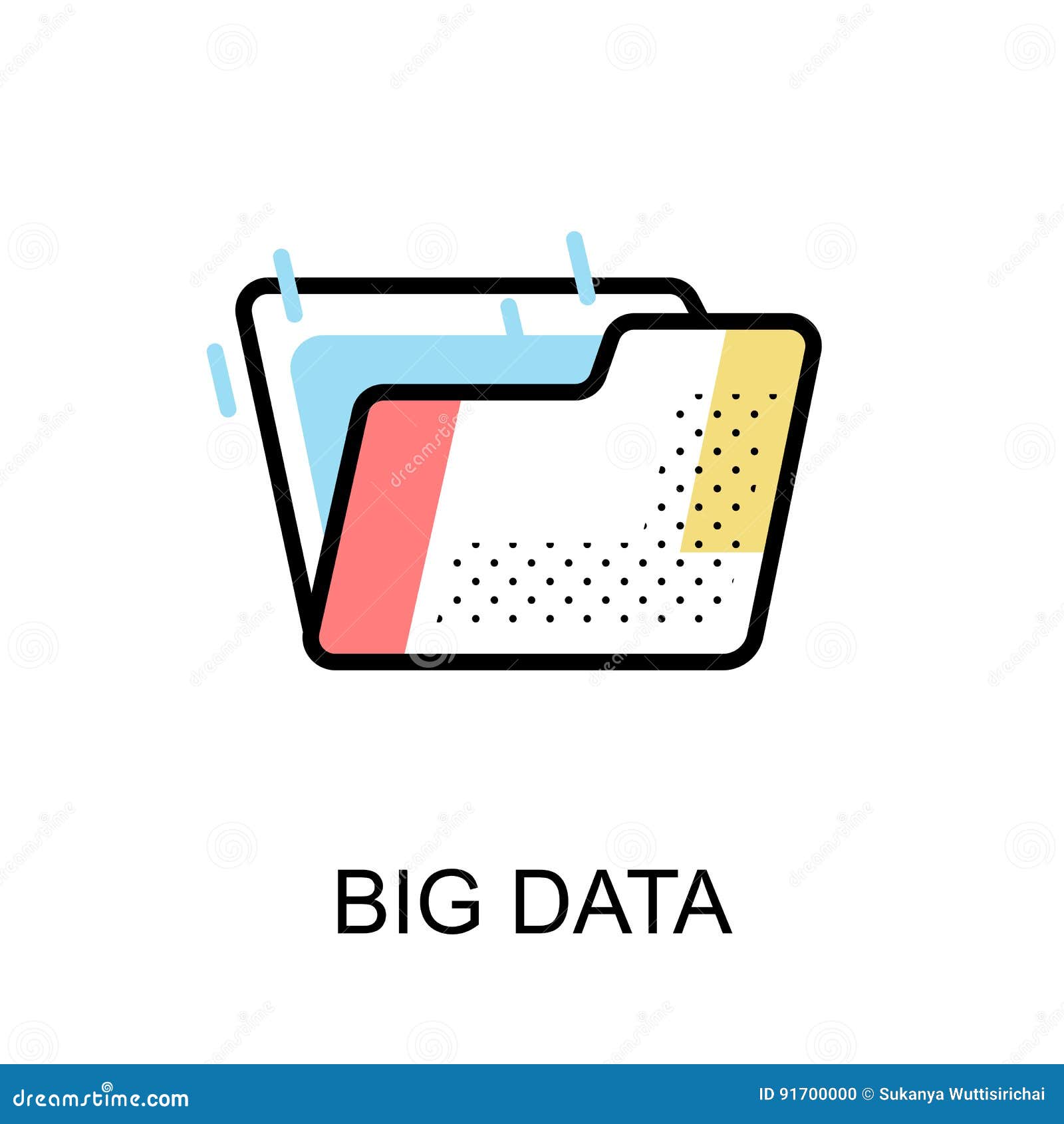 Big Data Graphic Icon.Vector Illustration. Stock Illustration ...