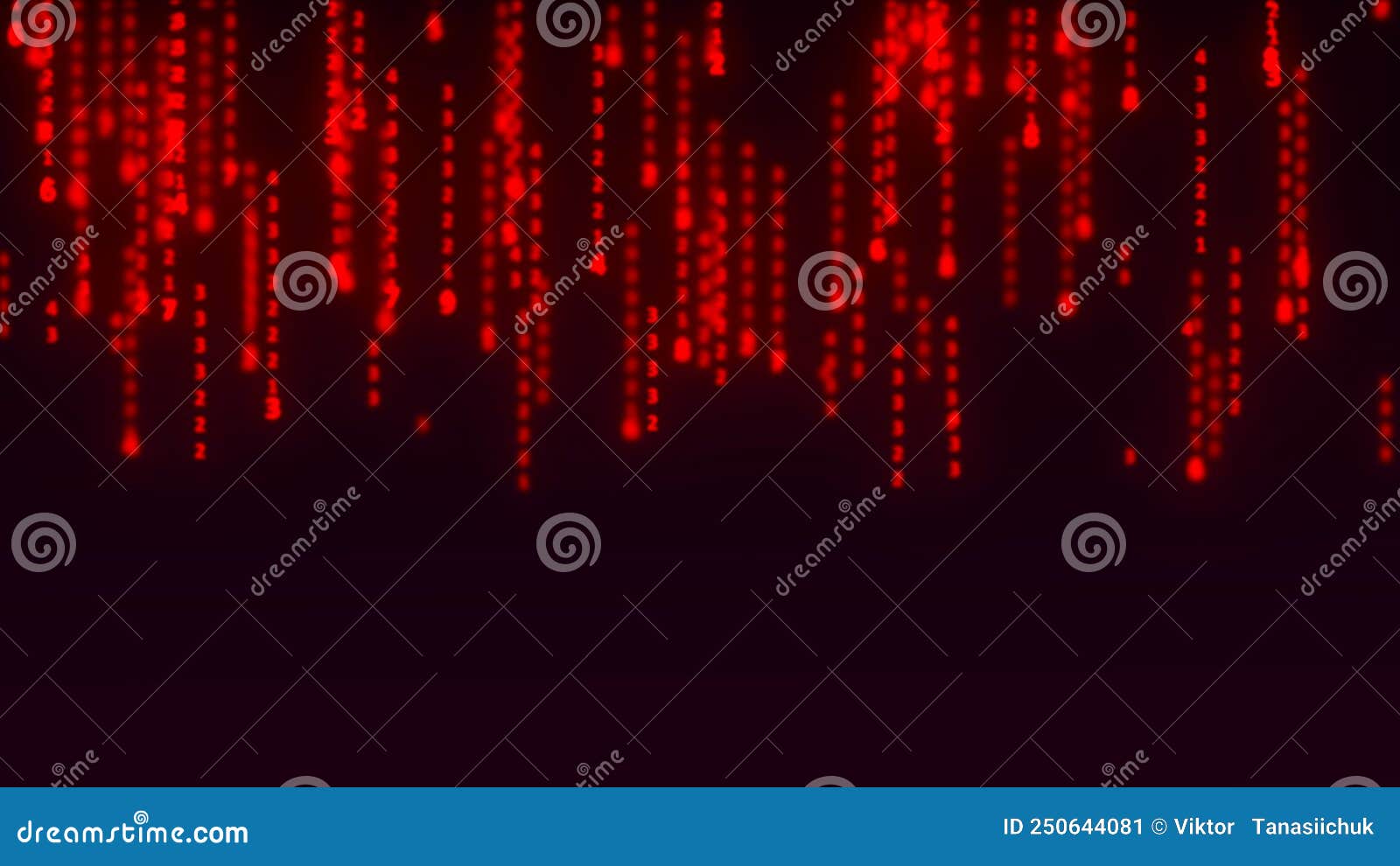 Big Data. Hacker Concept. Abstract Matrix. Computer Generated Many Numbers. 3d Rendering Stock ...