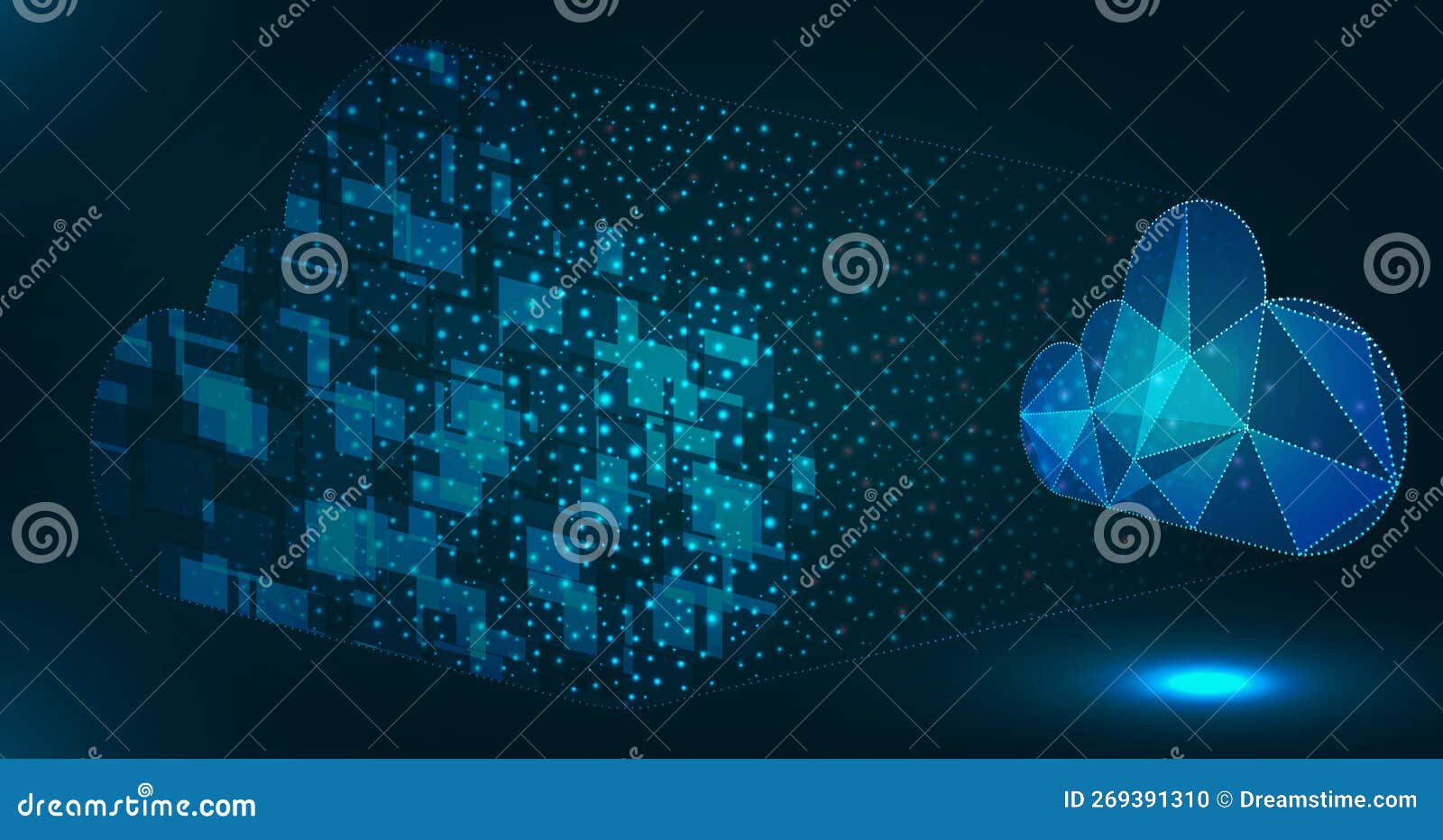 Big Data is Heading for the Cloud. Cloud Computing is Illustrated with ...