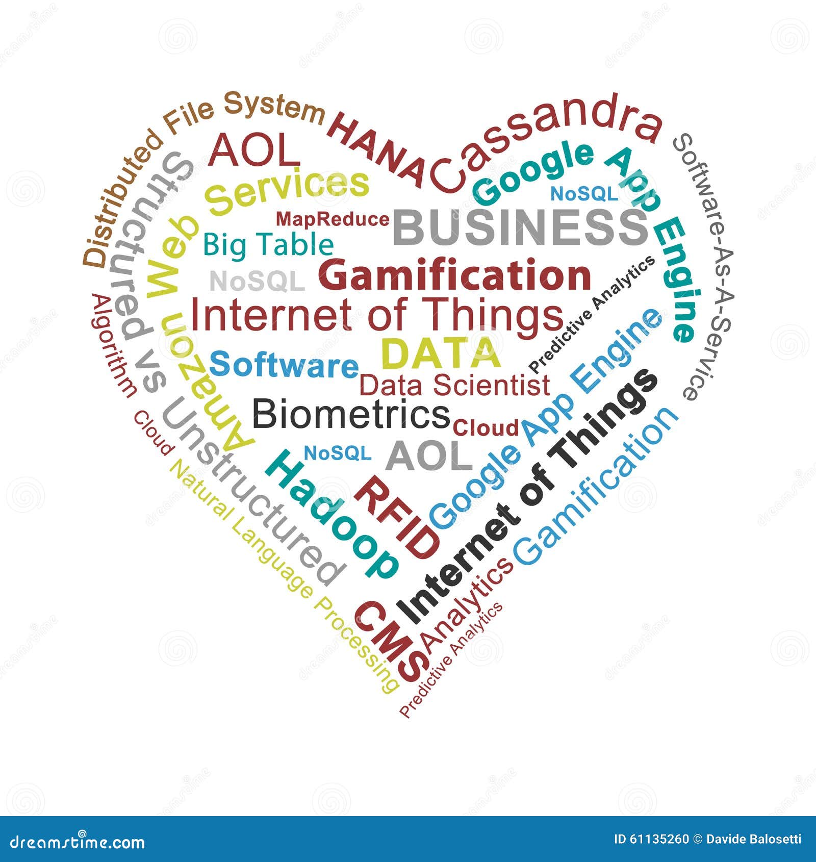 Big data heart stock illustration. Illustration of adwords - 61135260