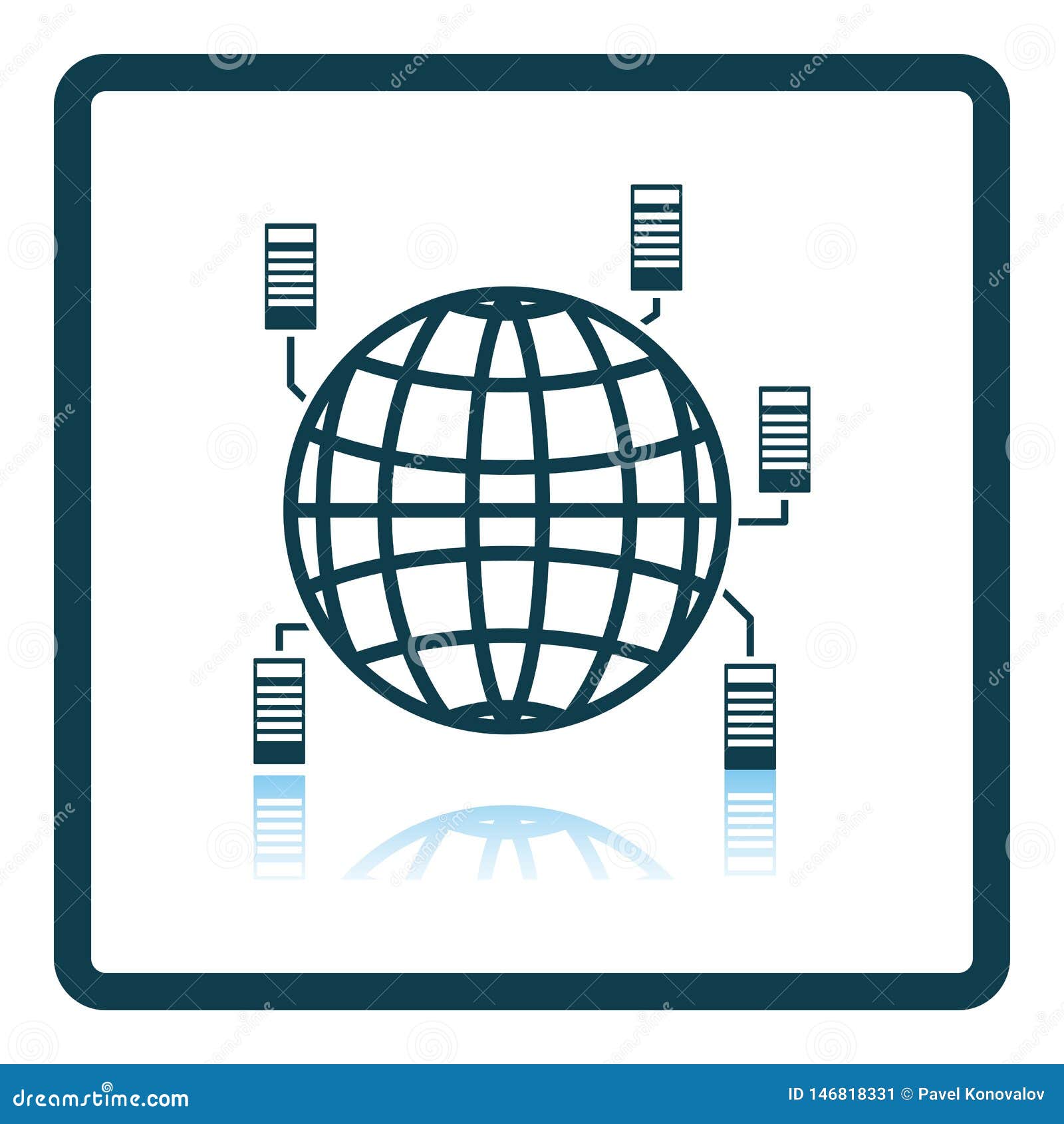 Big Data Icon stock vector. Illustration of global, information - 146818331