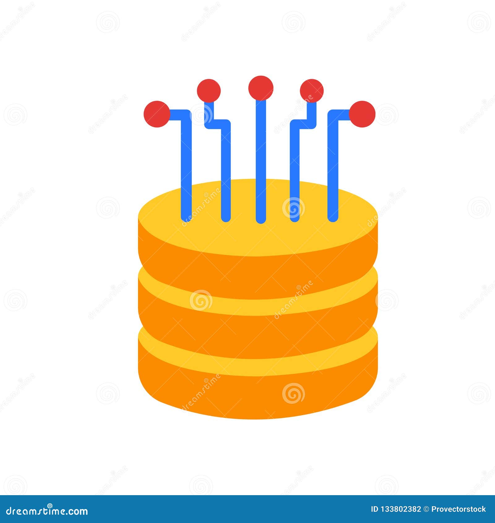 Big Data Icon Vector Sign and Symbol Isolated on White Background Stock ...