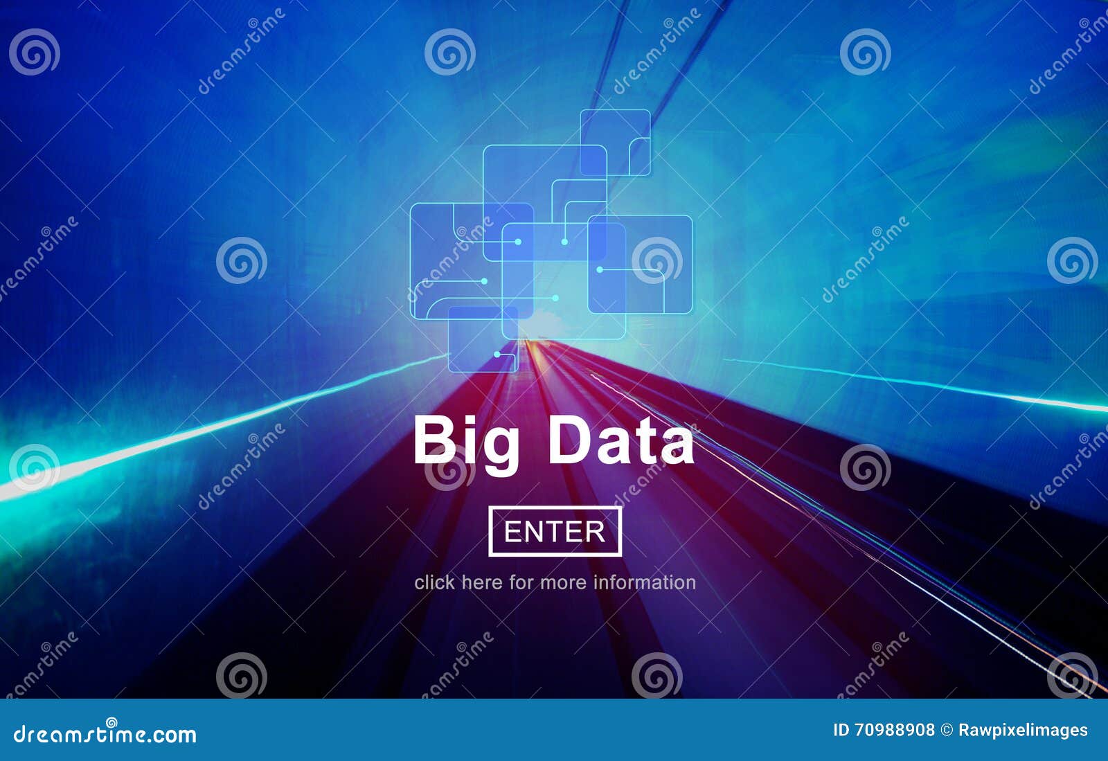 Big Data Information Cloud Technology Concept Stock Photo - Image of ...