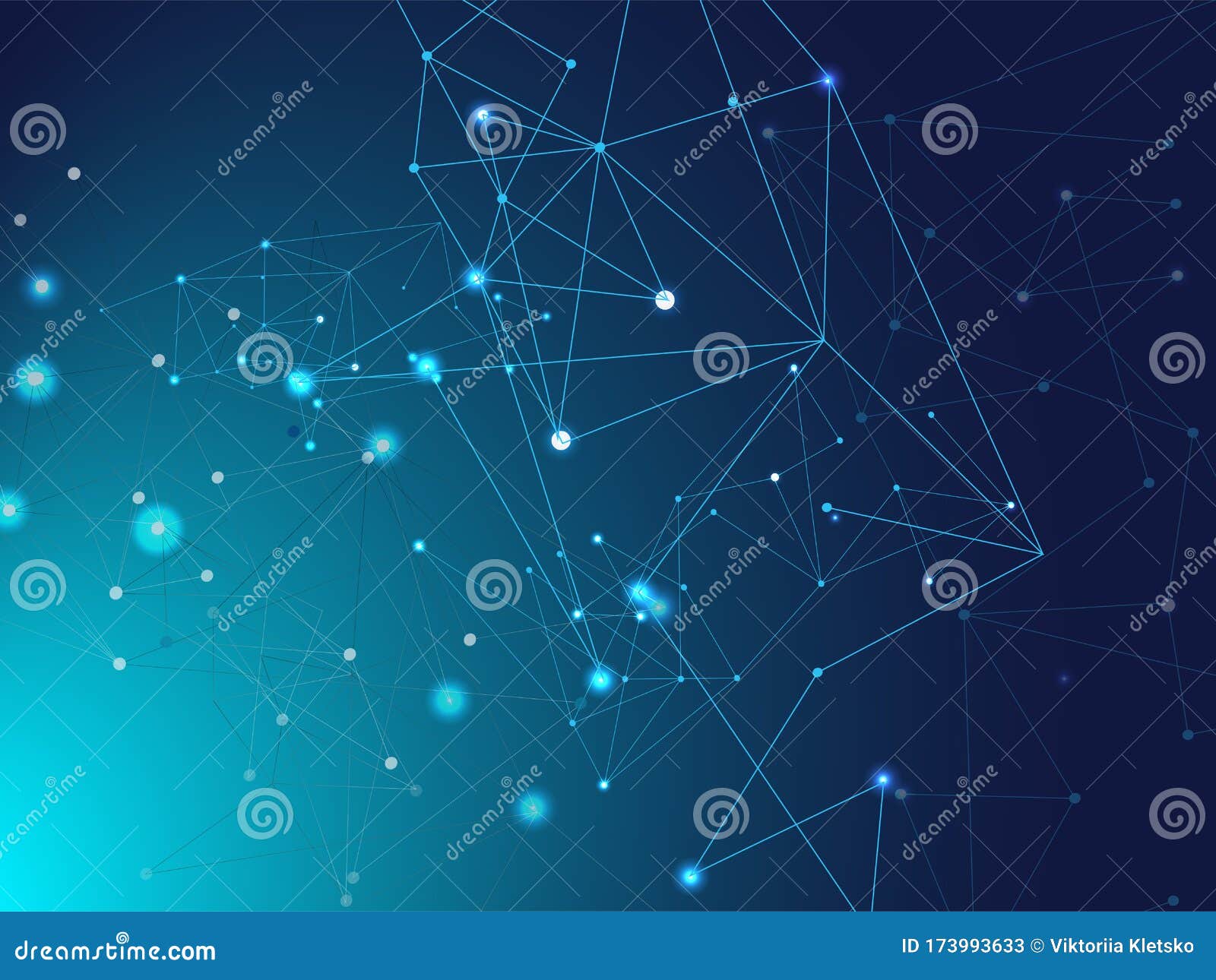 Big Data Information, Triangular Blockchain Nodes. Stock Vector - Illustration of information ...