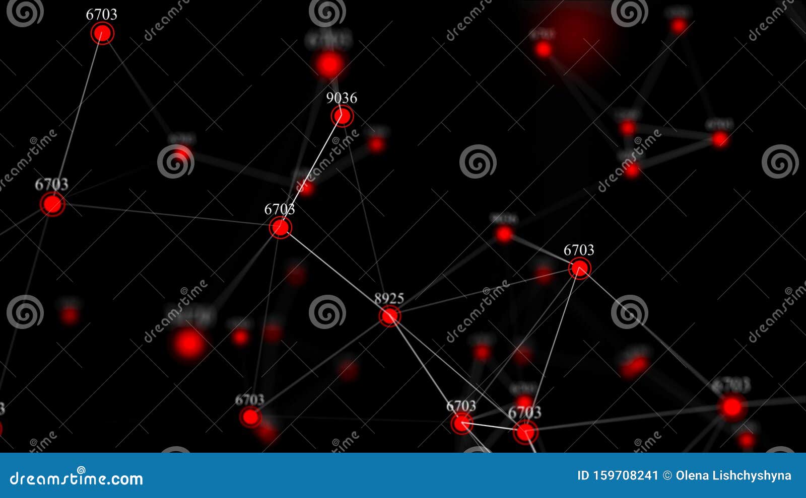 Big Data on the Internet Network. Hacked Code Values. Information Cells ...