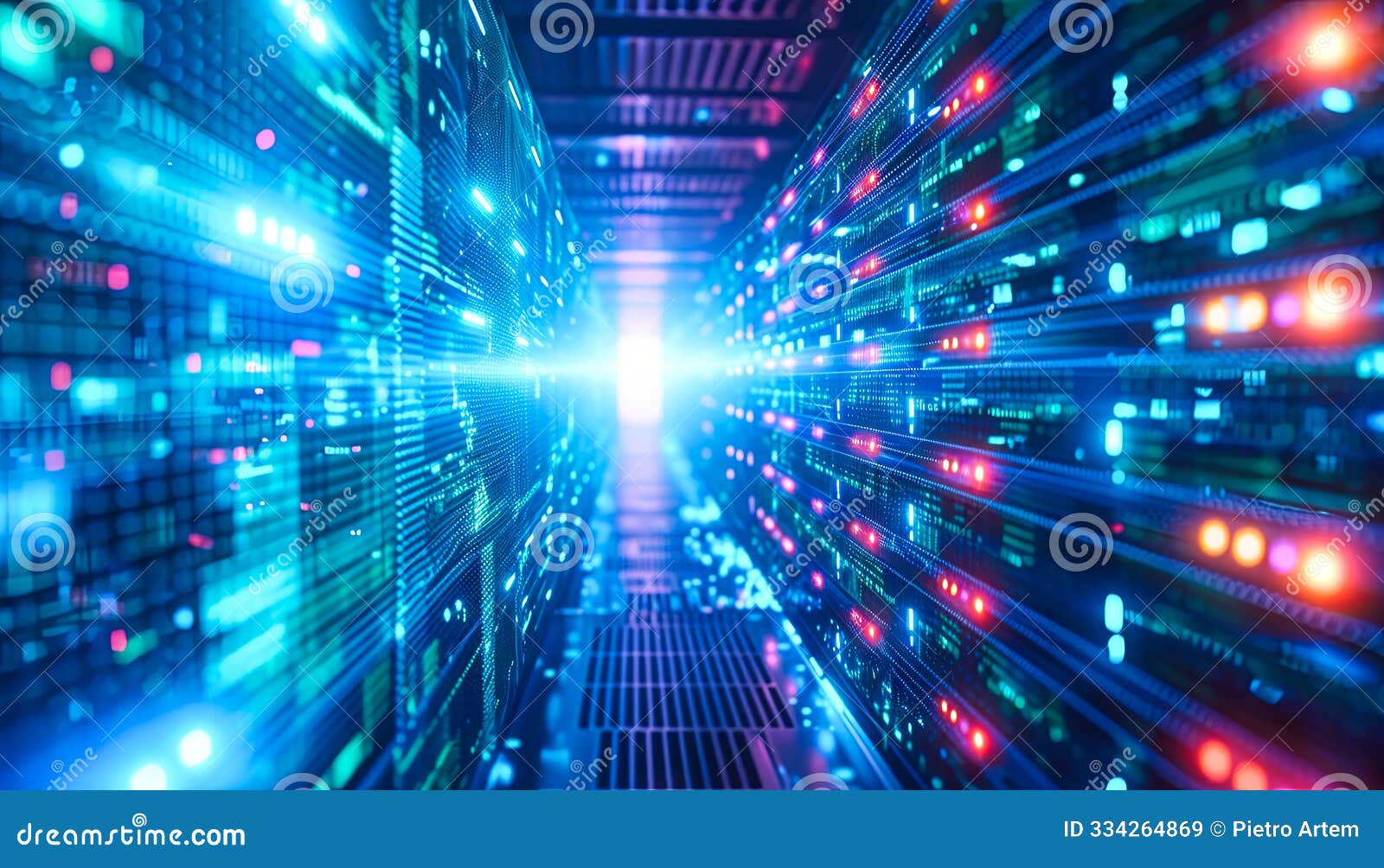 Big Data on Internet Upload and Download Progress Stock Image - Image ...