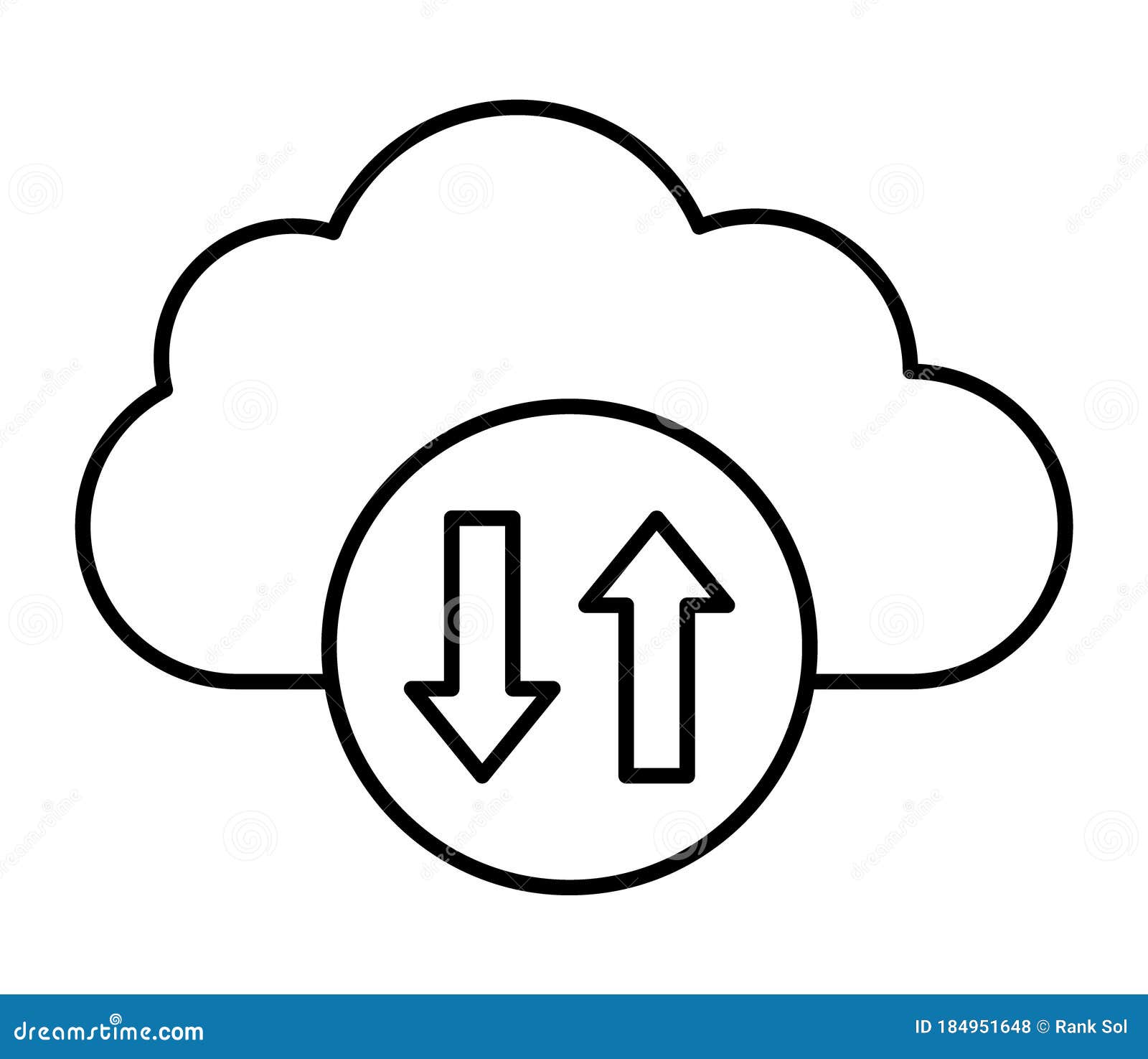Big Data Isolated Vector Icon Stock Vector - Illustration of connection ...