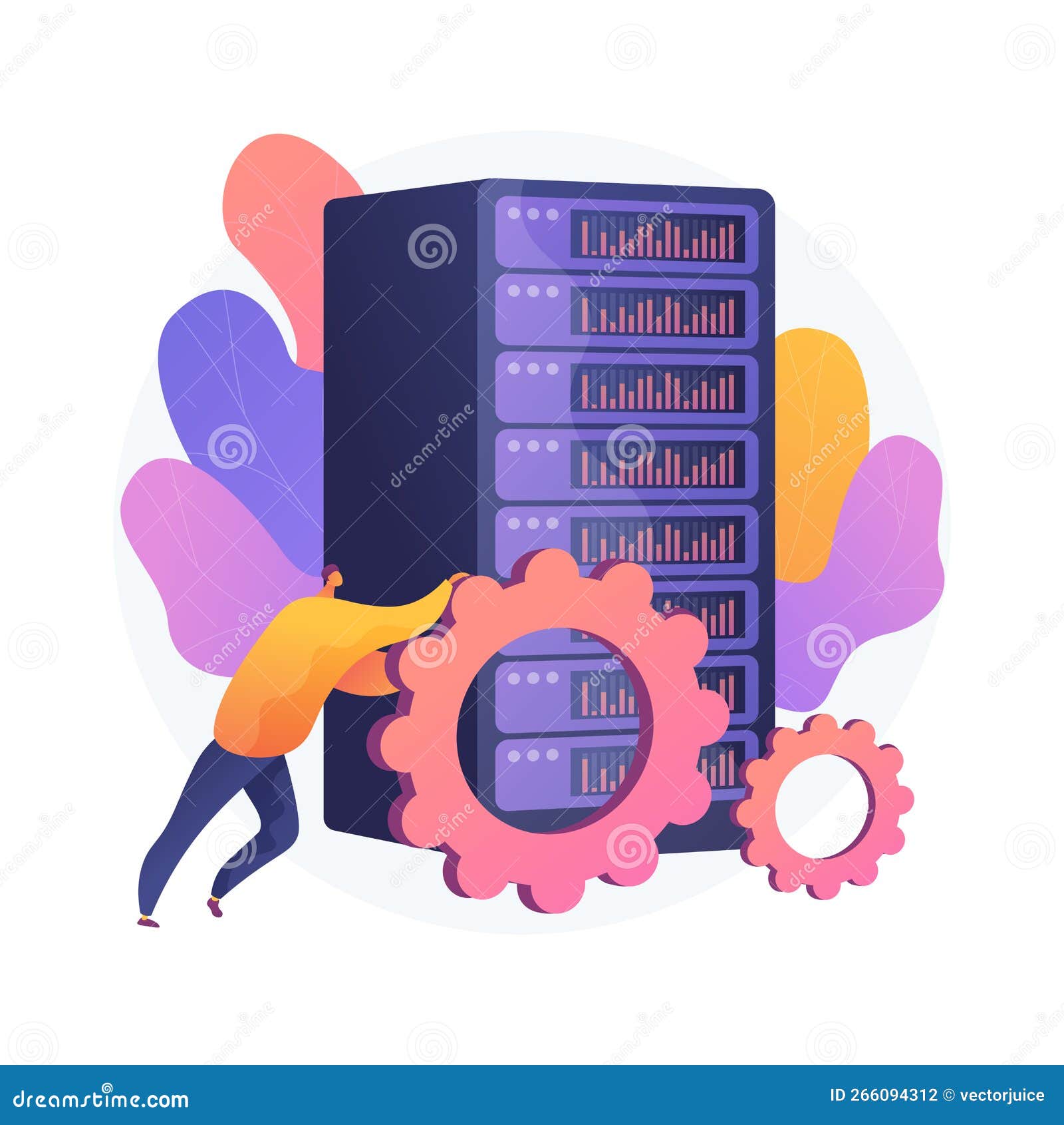 Big Data Job Abstract Concept Vector Illustration Stock Vector ...