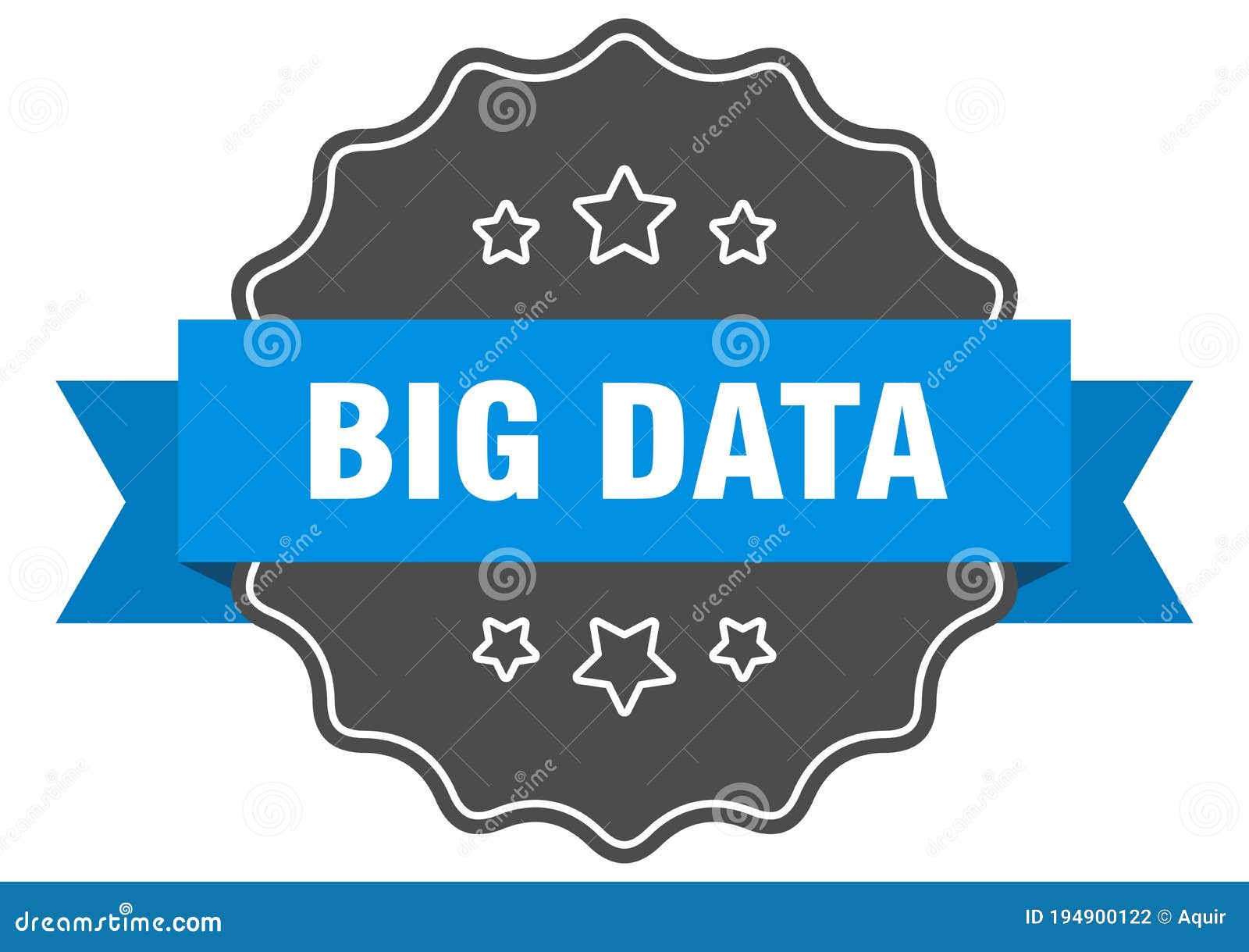 Big data label stock vector. Illustration of data, sticker - 194900122