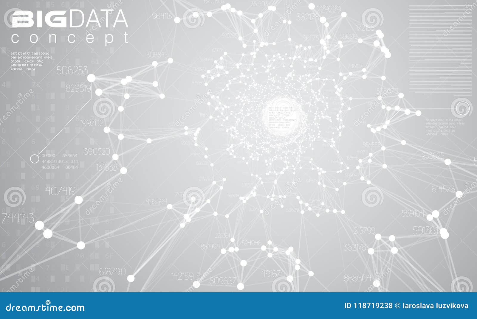Big Data Light Grey Background Vector Illustration. White Information ... Big Data Light Grey Background Vector Illustration. White Information ...