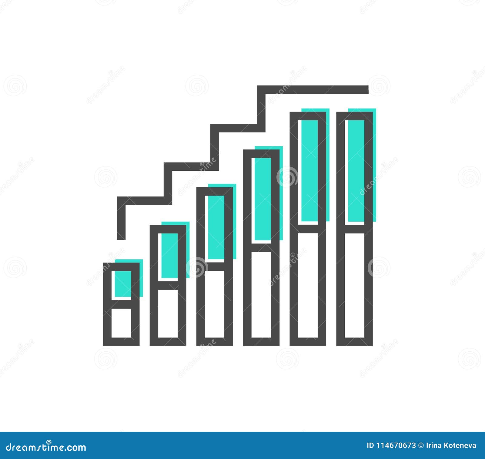 Big Data Linear Icon Cartoon Vector | CartoonDealer.com #175456797