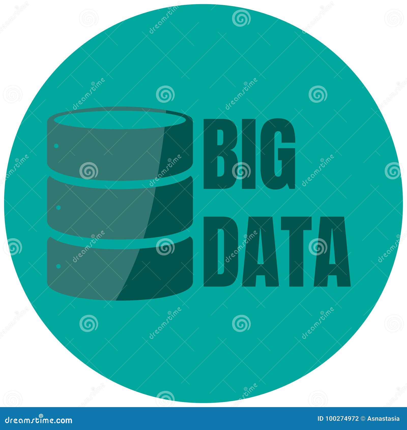 Big Data Machine Algorithms Minimalistic Design. Science Vector ...