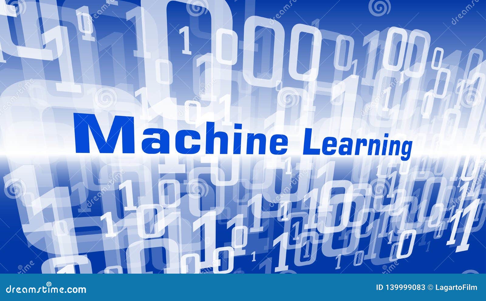 Big Data Machine Learning Computer Software Innovation, Binary Code Numbers Backdrop Stock ...