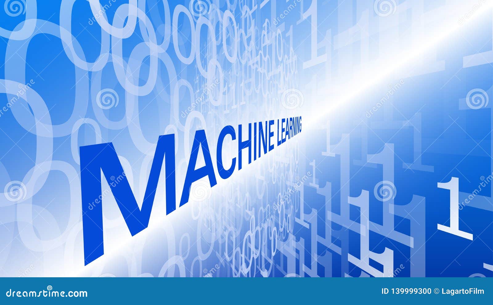 Big Data Machine Learning Vector Concept Computer Binary Code Stock Vector Illustration Of