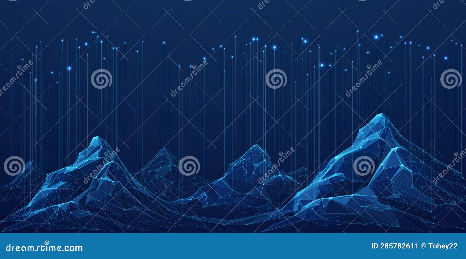 BIG DATA mountain BL stock vector. Illustration of landscape - 285782611