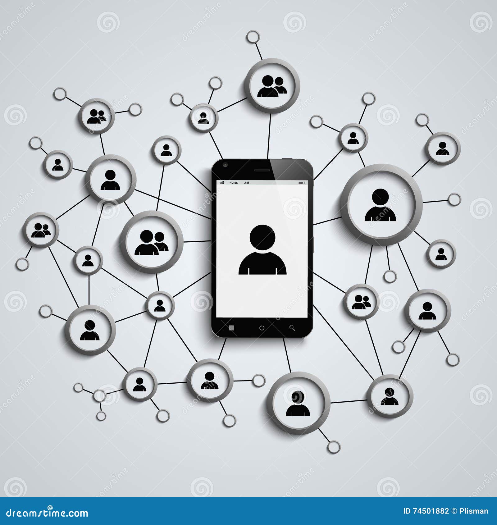 Big Data Much Connections and Mobility Concept Stock Vector ...