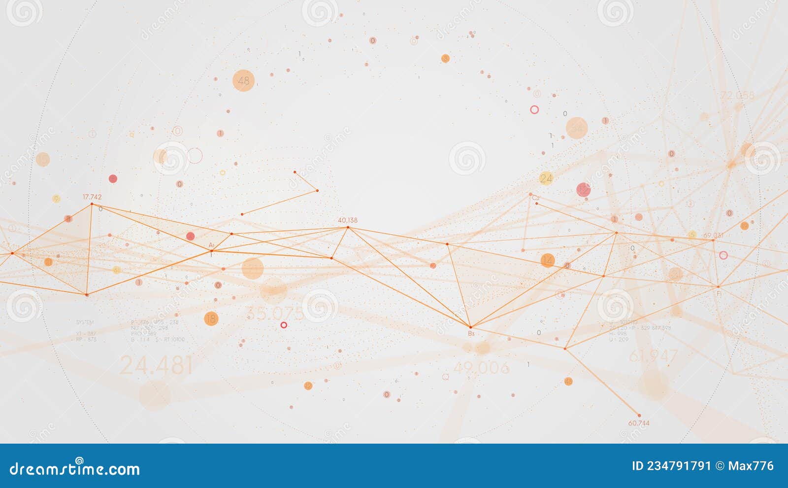 Big Data Network Connection Plexus Digital Futuristic Technology, Visualization Concept ...