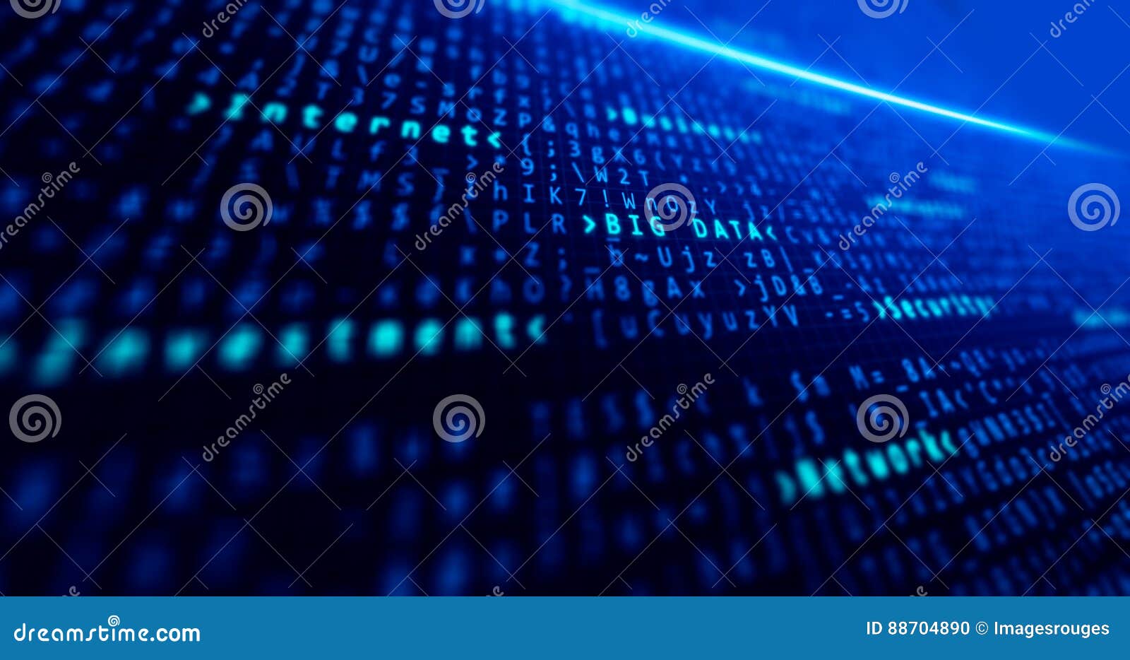 Big Data, Network, Security and Internet Stock Photo - Image of media ...