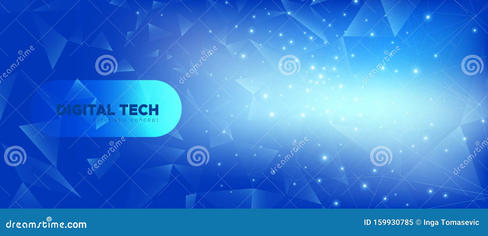 Big Data Network. Technology Poster Stock Vector - Illustration of ...