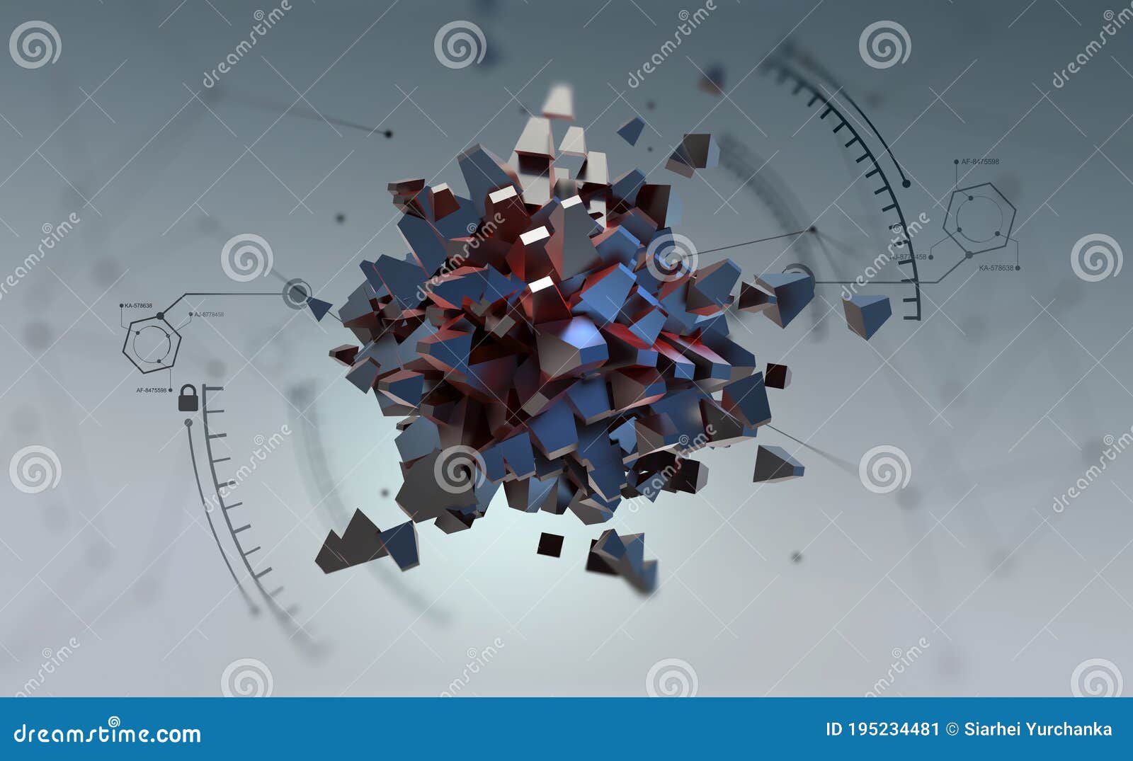 Future Processor. Quantum CPU In The Nanotech Computer Network Royalty ...