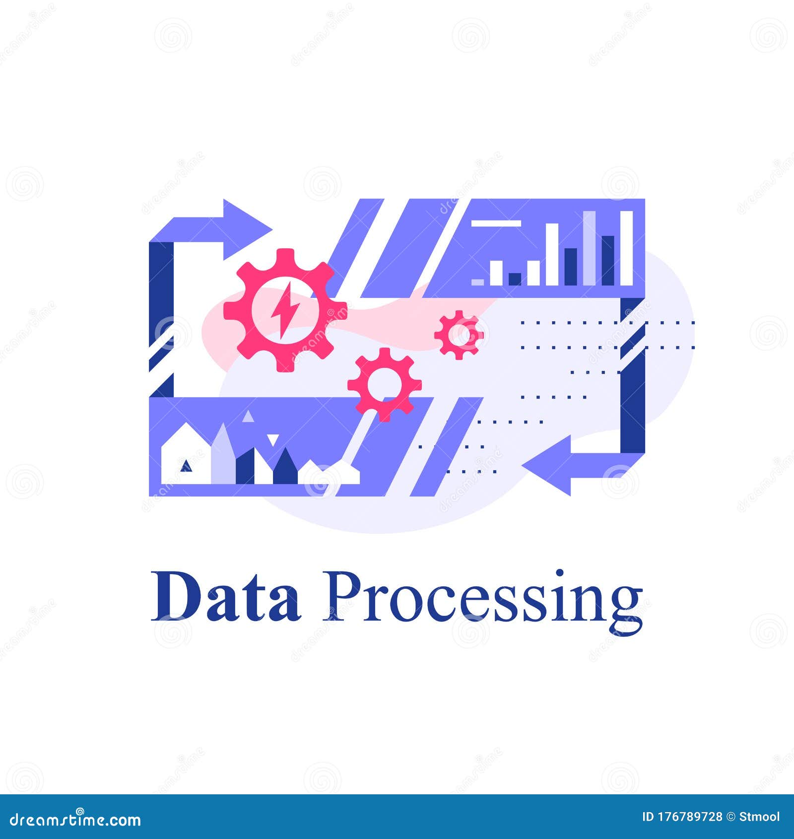 Big Data Processing Technology, Storage And Analysis, Capturing Digital Information Vector ...