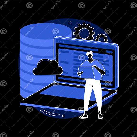 Big Data Programming Abstract Concept Vector Illustration. Stock Vector - Illustration of ...