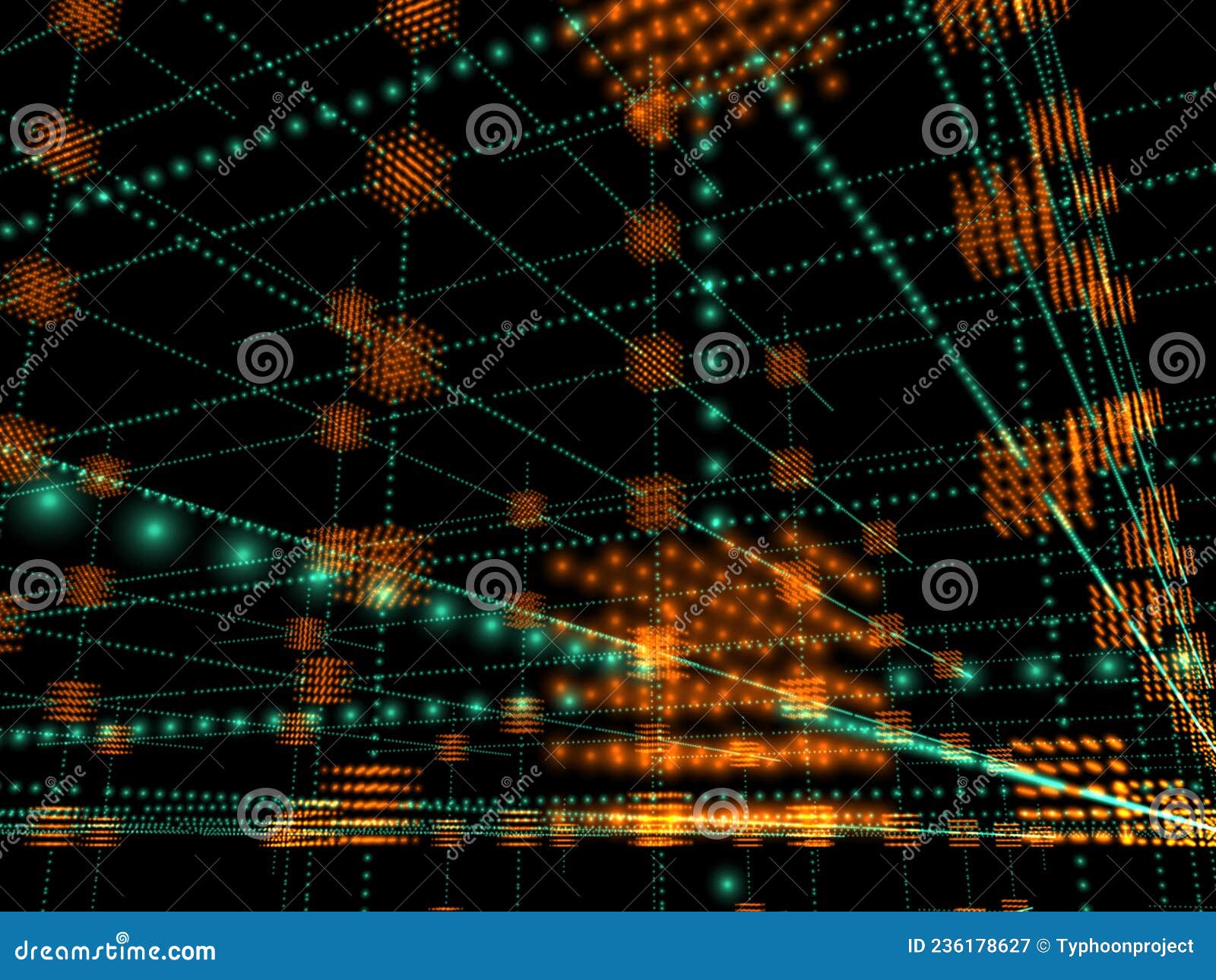 Big Data And Reciprocal Links Aligned In A Vast Metaverse. Black ...