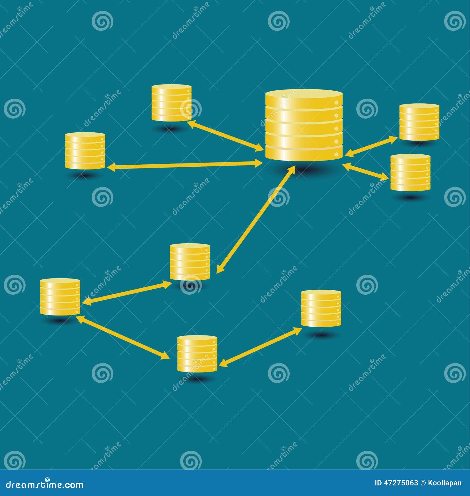 Big data relationships stock vector. Illustration of data - 47275063