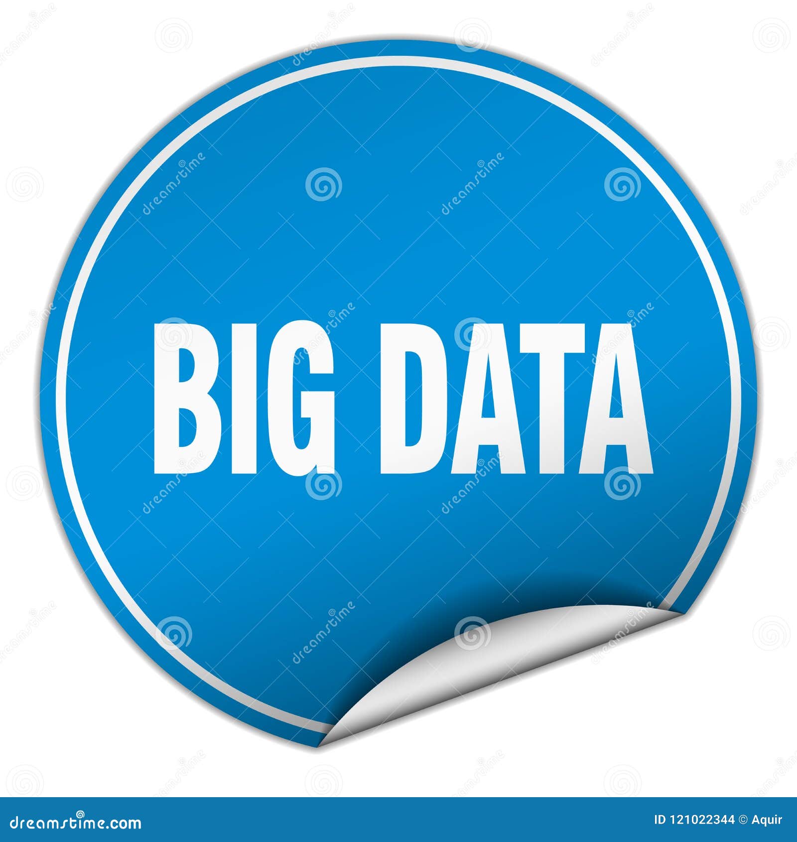 Big data sticker stock vector. Illustration of data - 121022344