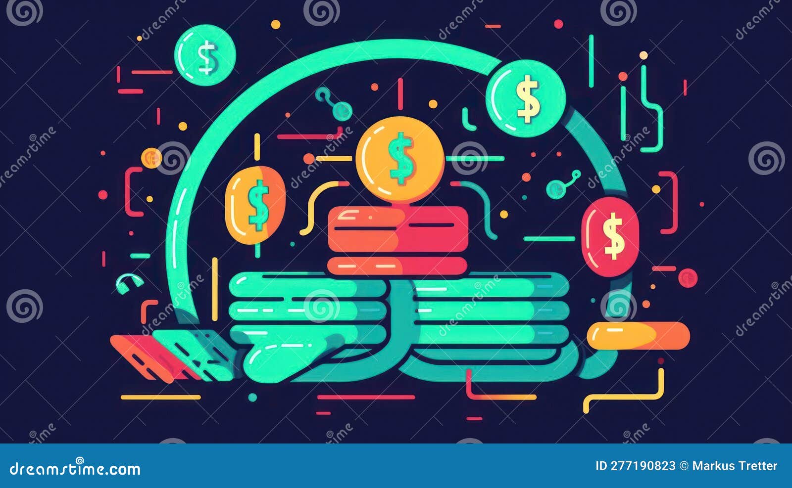 A Big Data Salary Icon Representing the Competitive Salaries Offered To ...