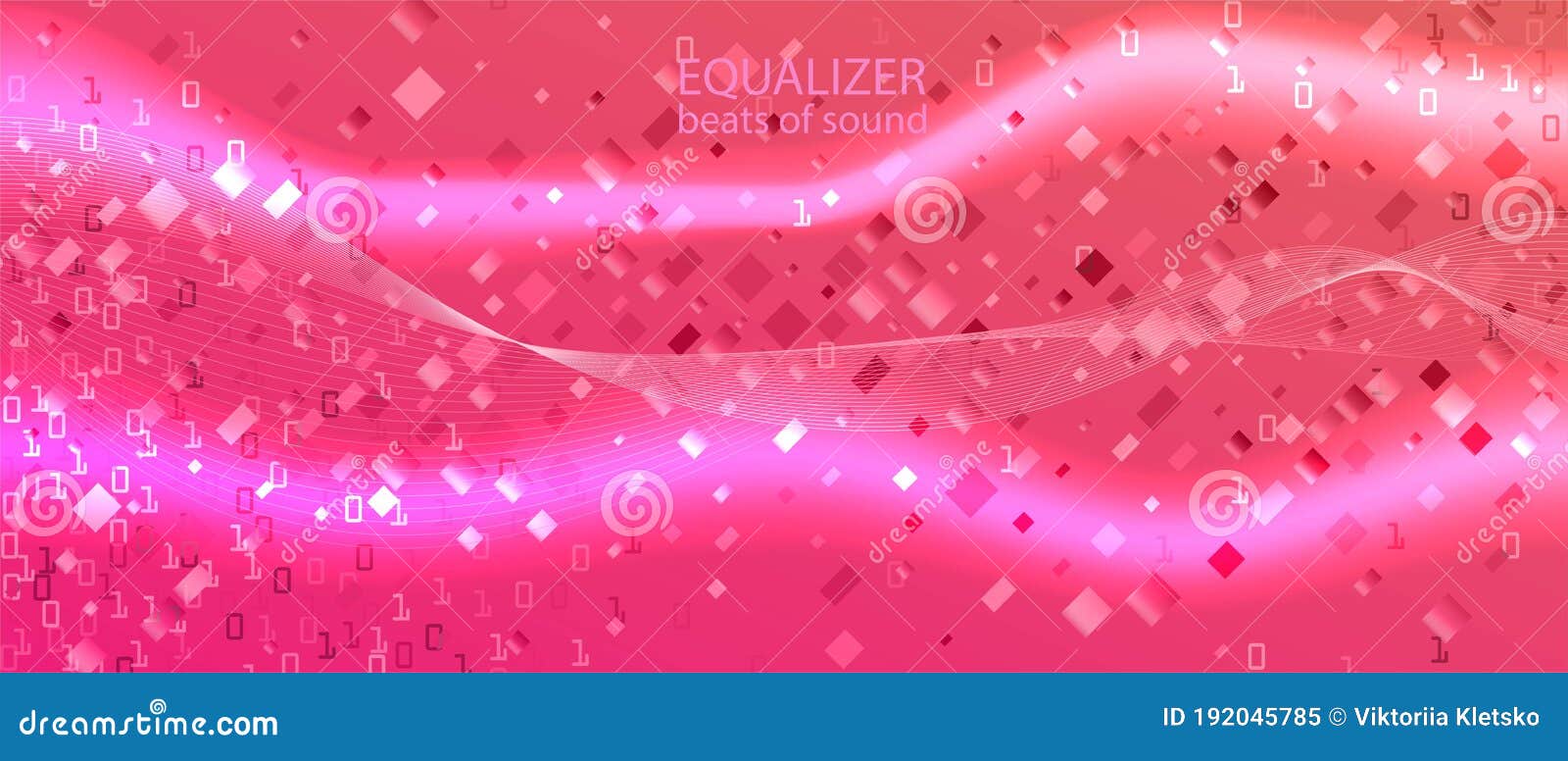 Big Data Sales Vector Wallpaper. Matrix Falling Binary Code. Pink Blue ...