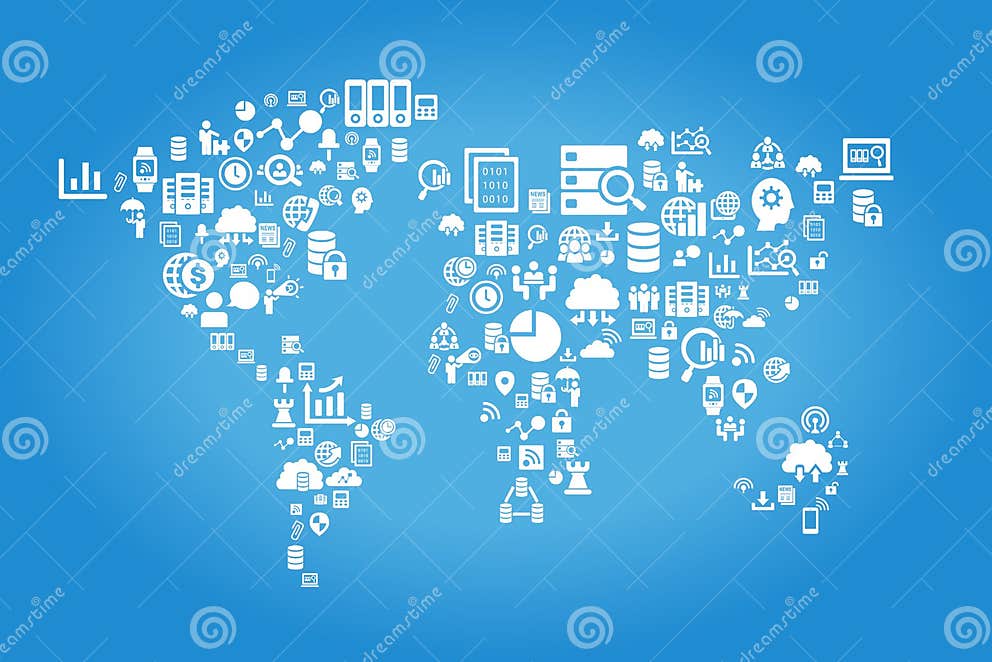 Big Data Science Concept stock vector. Illustration of database - 52690233