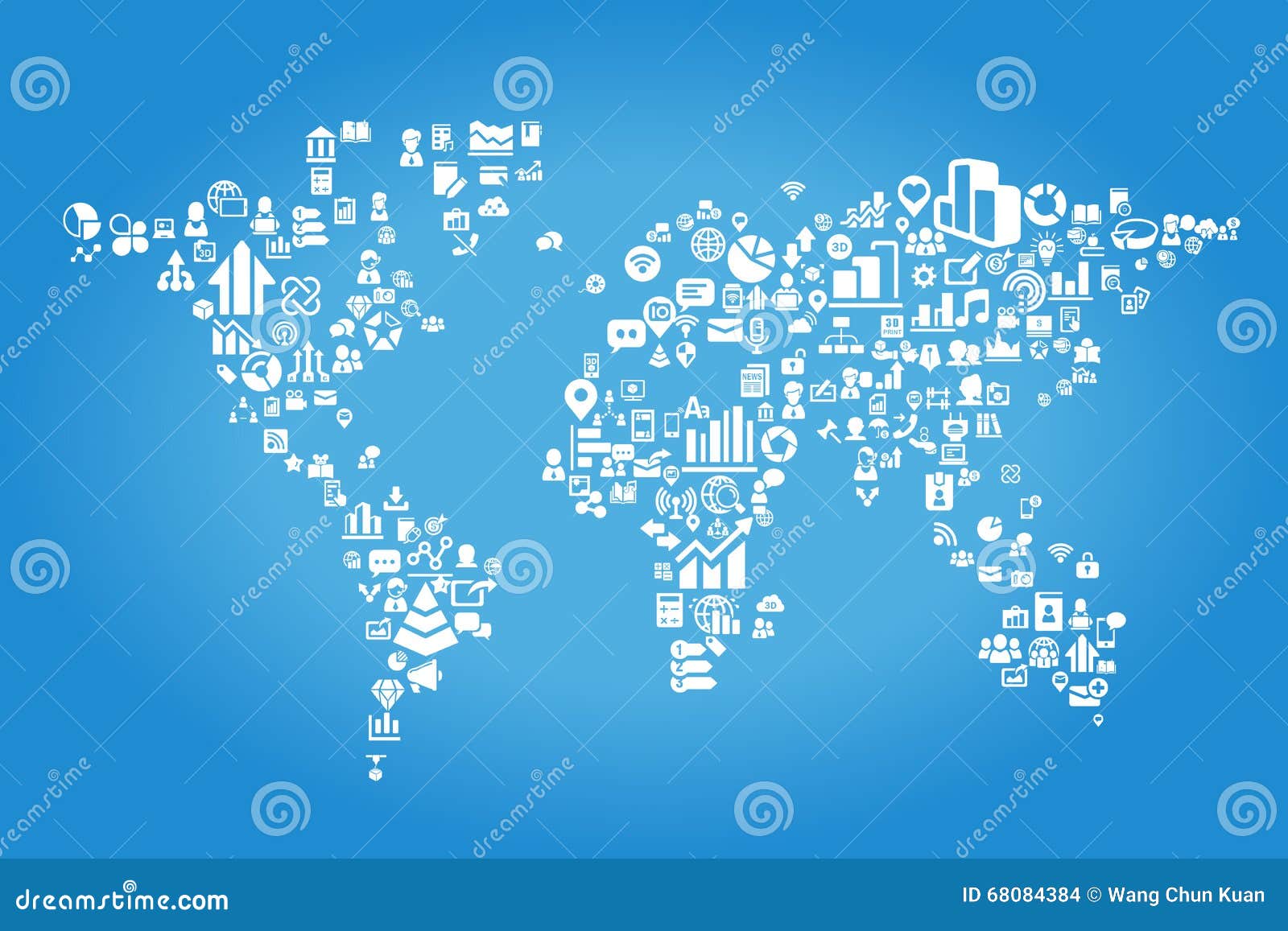 Big Data Science Concept stock vector. Illustration of archive - 68084384