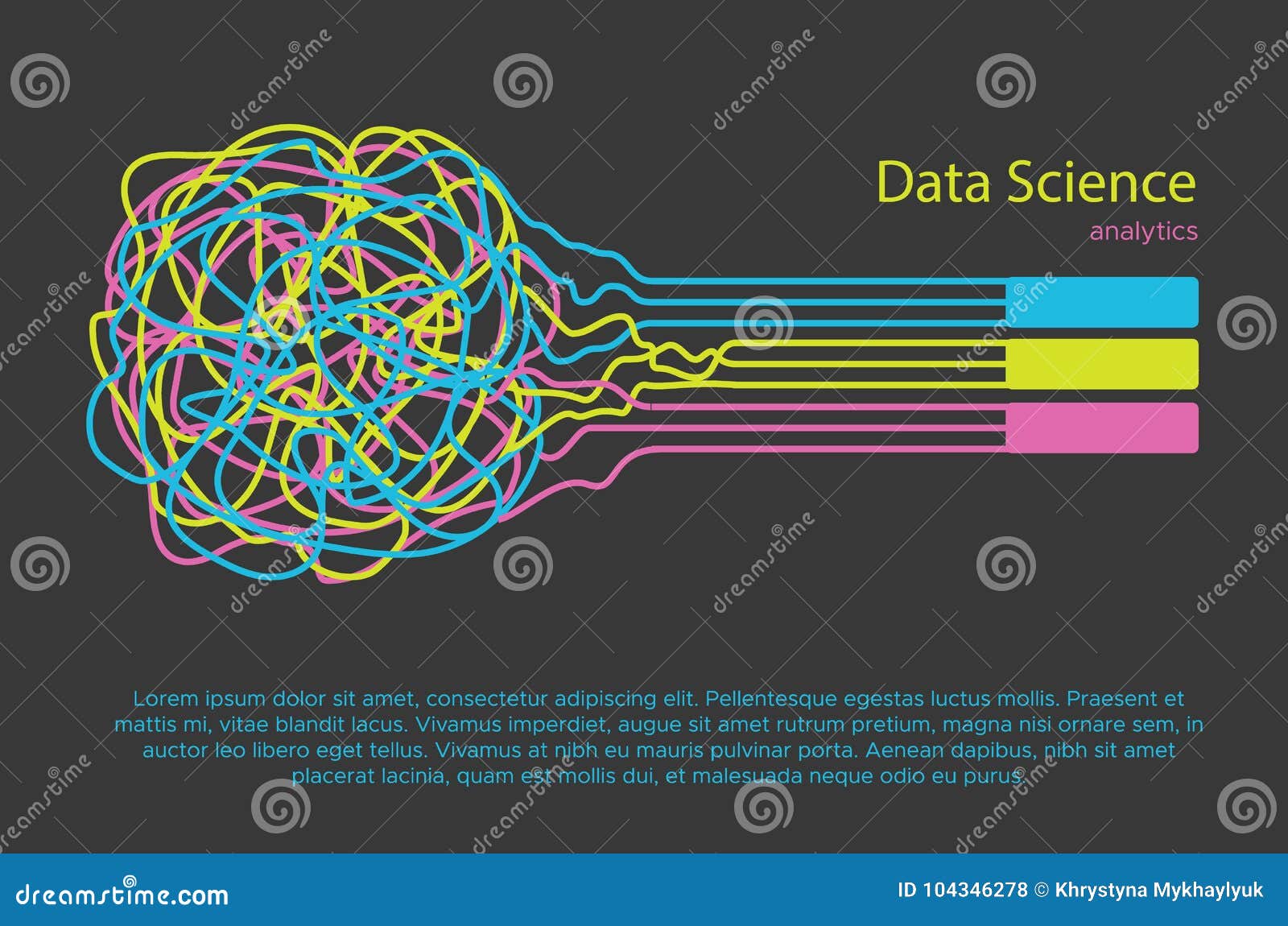 Big Data Science Illustration. Machine Learning Algorithm for ... Big Data Science Illustration. Machine Learning Algorithm for ...