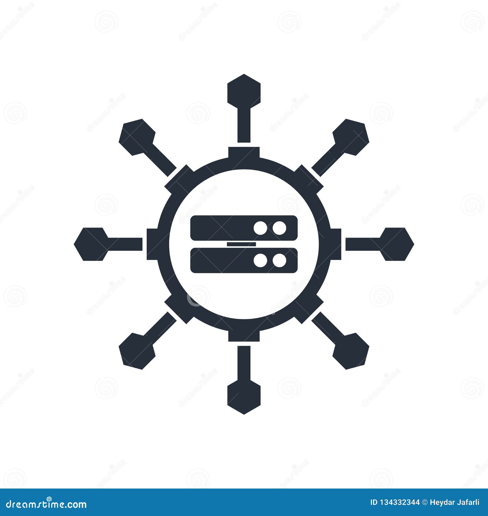 Big Data Scientist Vector Sign and Symbol Isolated on White Background ...