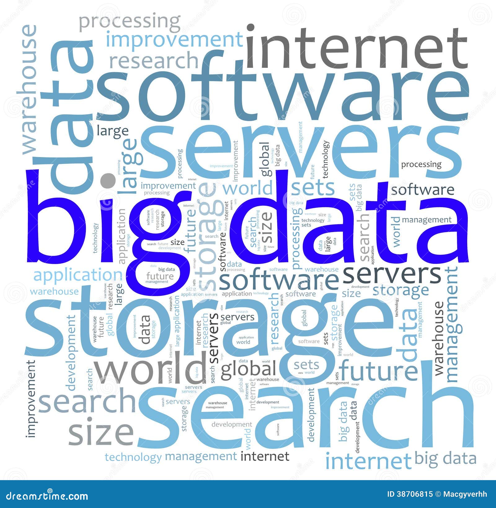 Big data search stock illustration. Illustration of large - 38706815