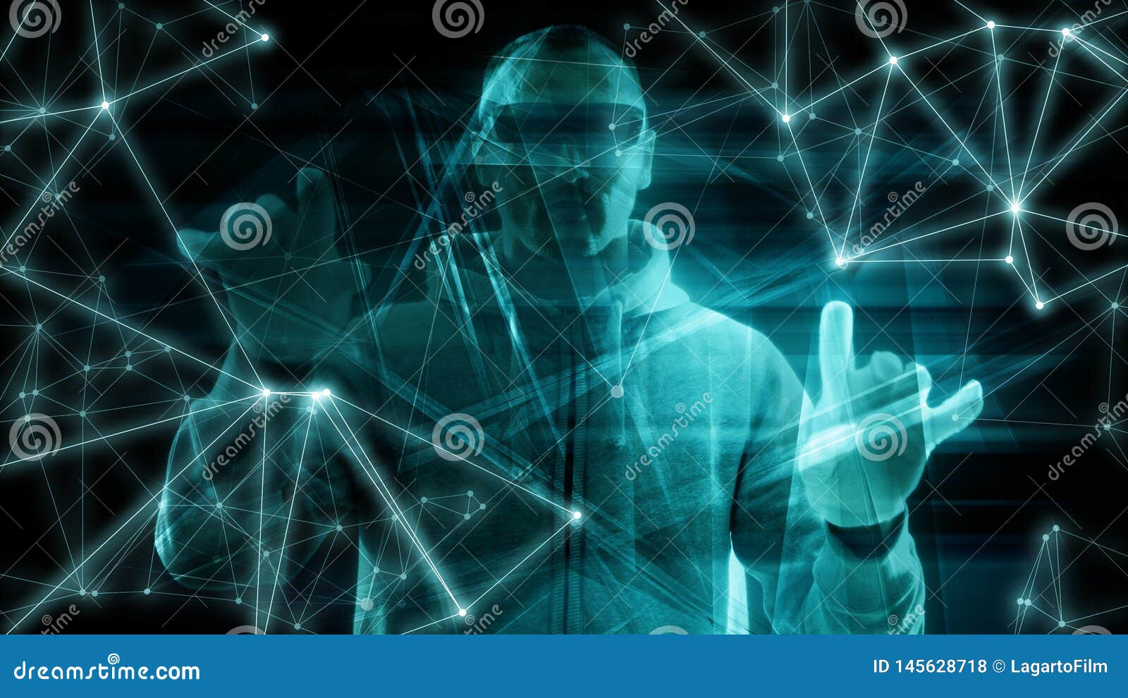 Big Data Security System Computer Code Numbers Deep Learning Digital Technology Algorithm Word