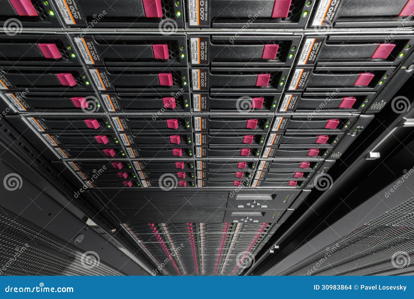 Telecommunications Rack With Patch Panel And Telephone Distribution ...