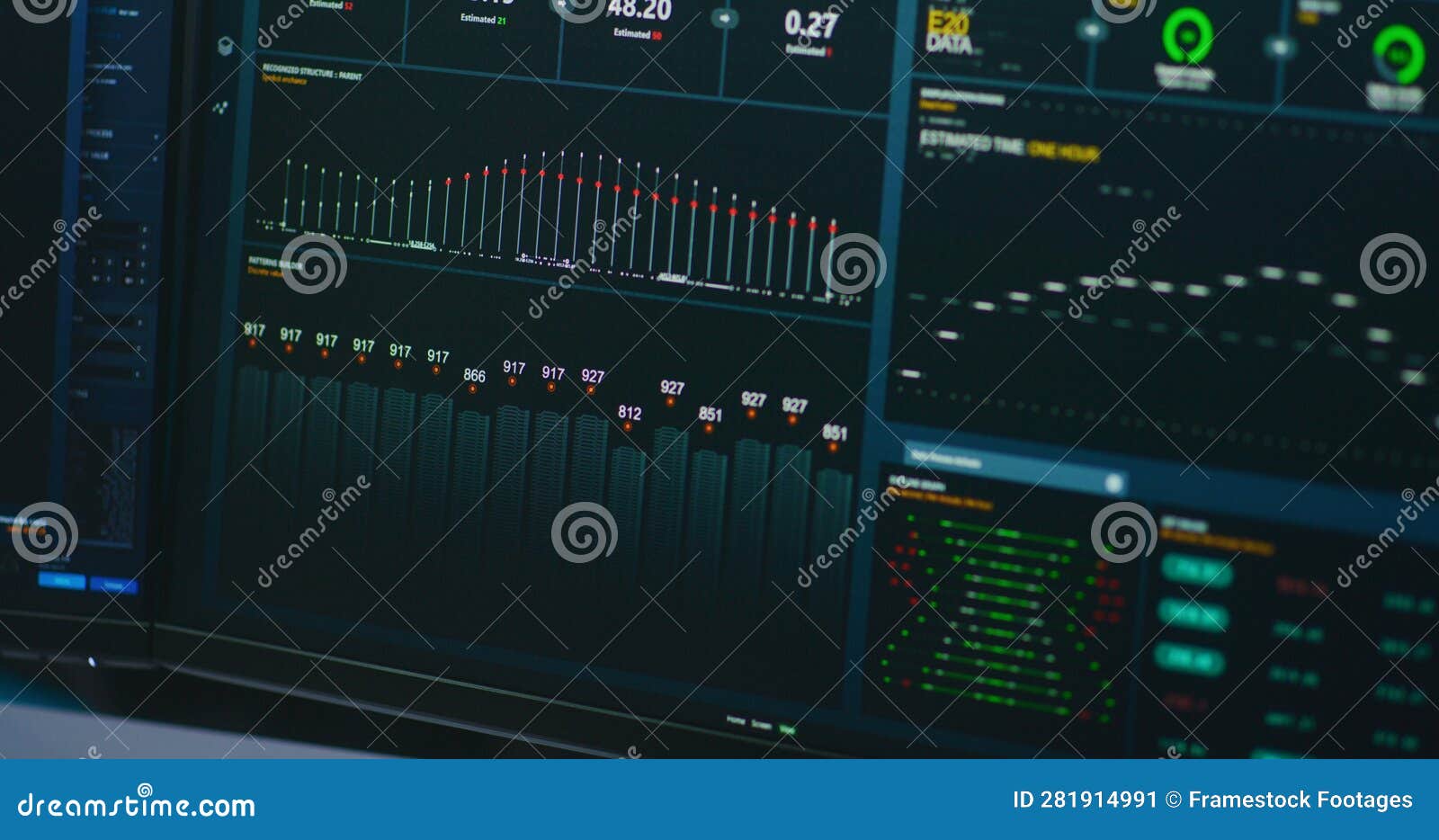 Big Data Server Interface Displayed on Computer Screen Stock Image - Image of blockchain ...