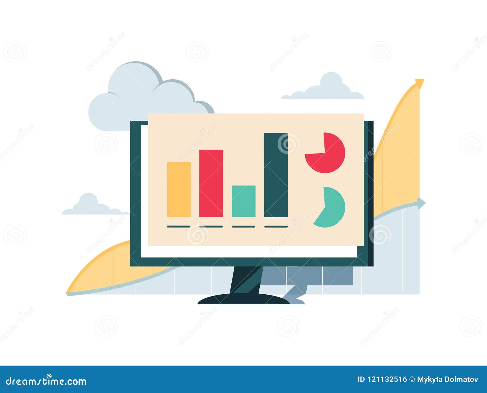 Big Data Set Icons. Analysis Application with Bigdata Stock Vector ...