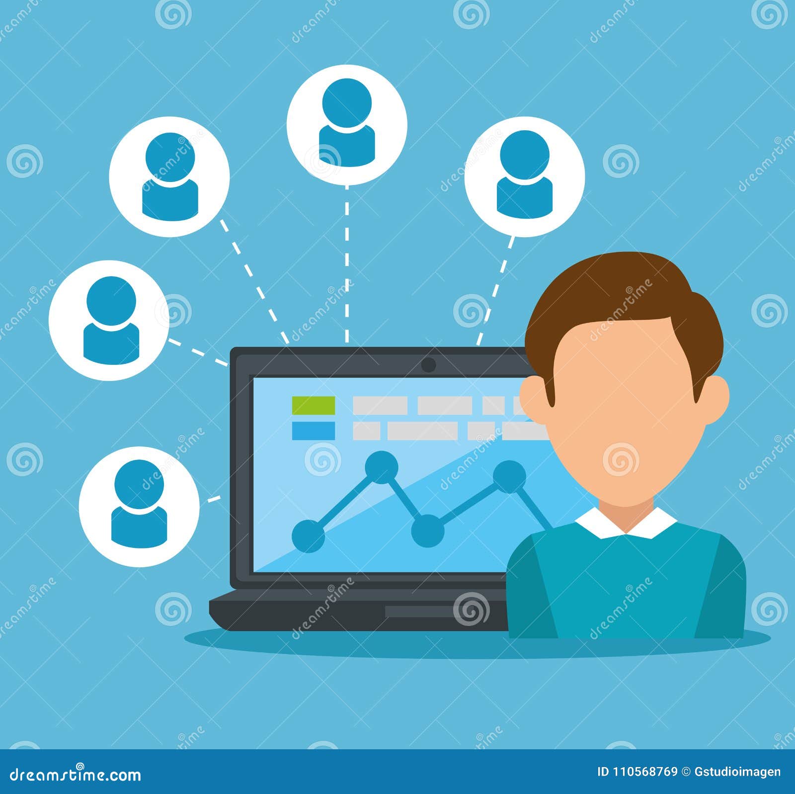 Big data set icons stock vector. Illustration of management - 110568769