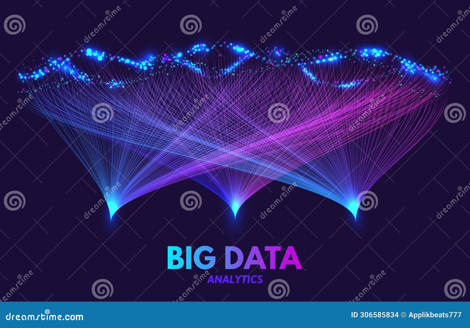 Big Data Sort Complex Database Information Sorting Visualization Digital Analytics Or Social