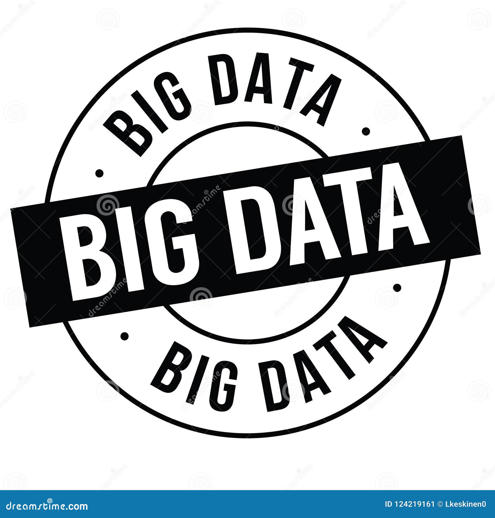 Big data stamp on white stock vector. Illustration of data - 124219161