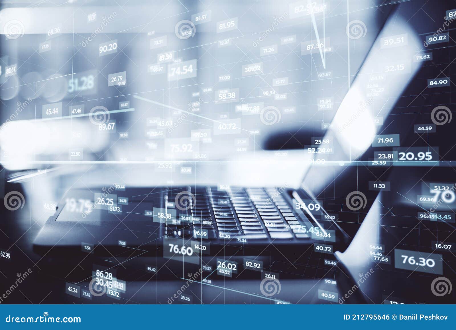 Big Data and Statistics Concept with Abstract Personal Information Data ...