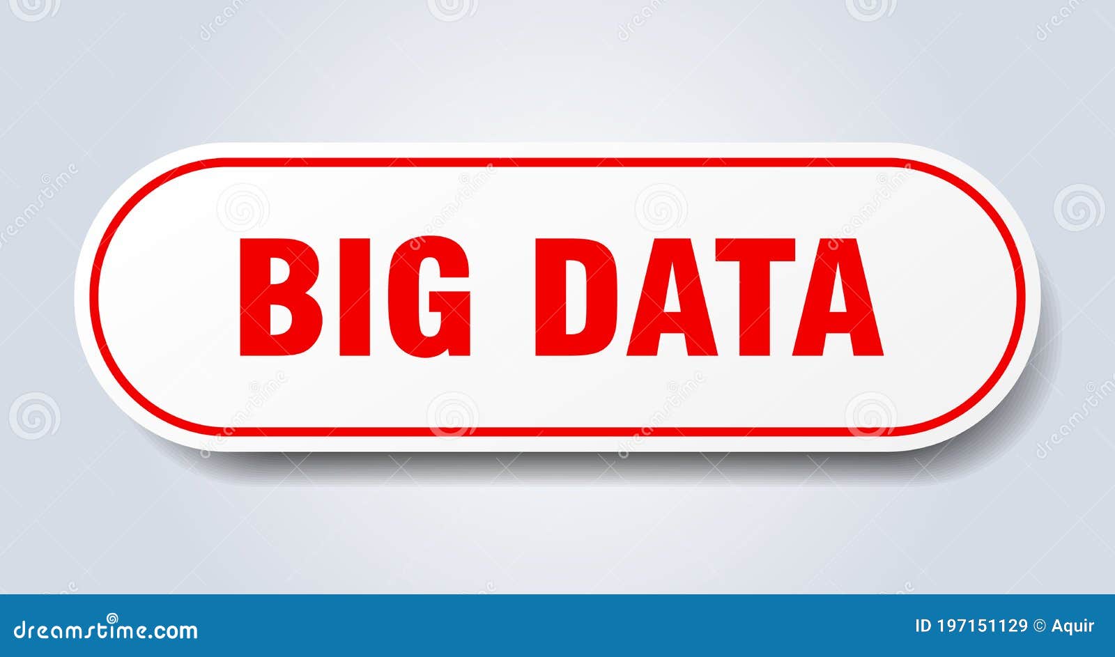 Big data sticker. stock vector. Illustration of badge - 197151129
