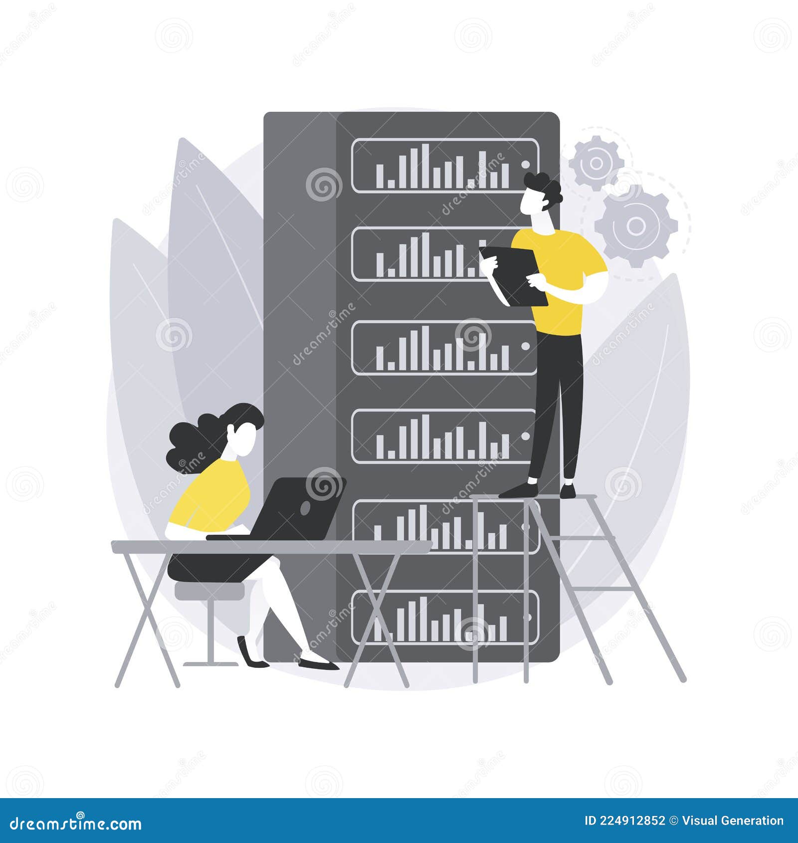 Big Data Storage Abstract Concept Vector Illustration. Stock Vector ...