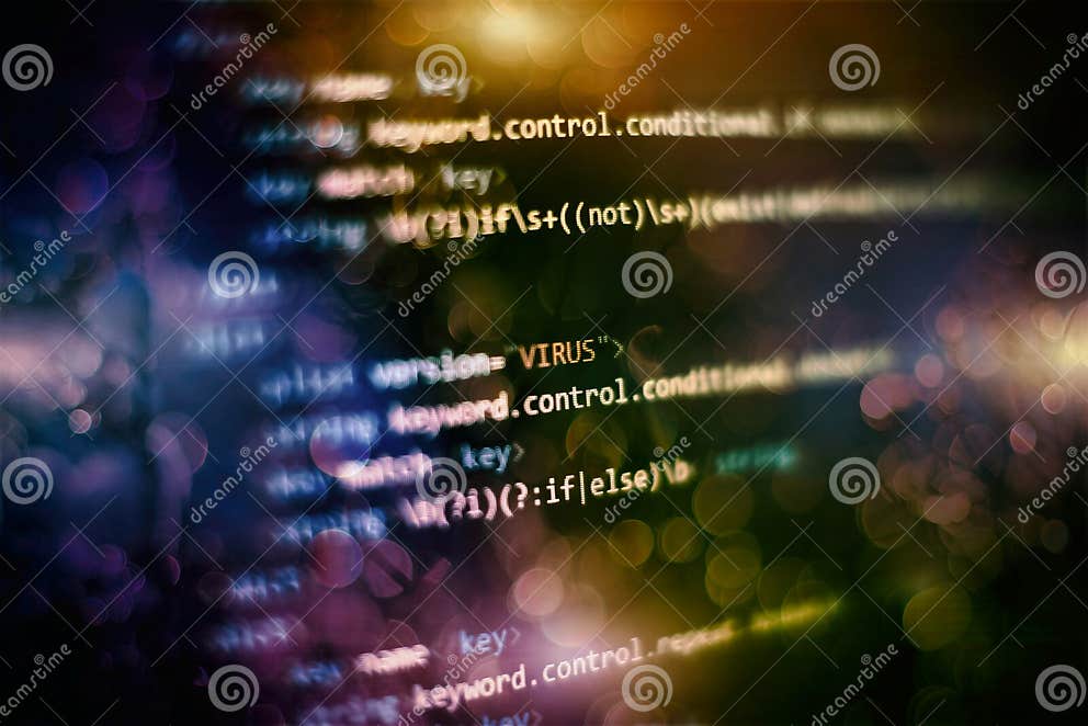 Big Data Storage and Cloud Computing Representation. Programming Code ...