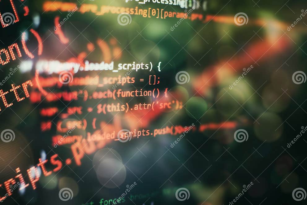 Big Data Storage and Cloud Computing Representation. Programming . Developer Working on Web ...