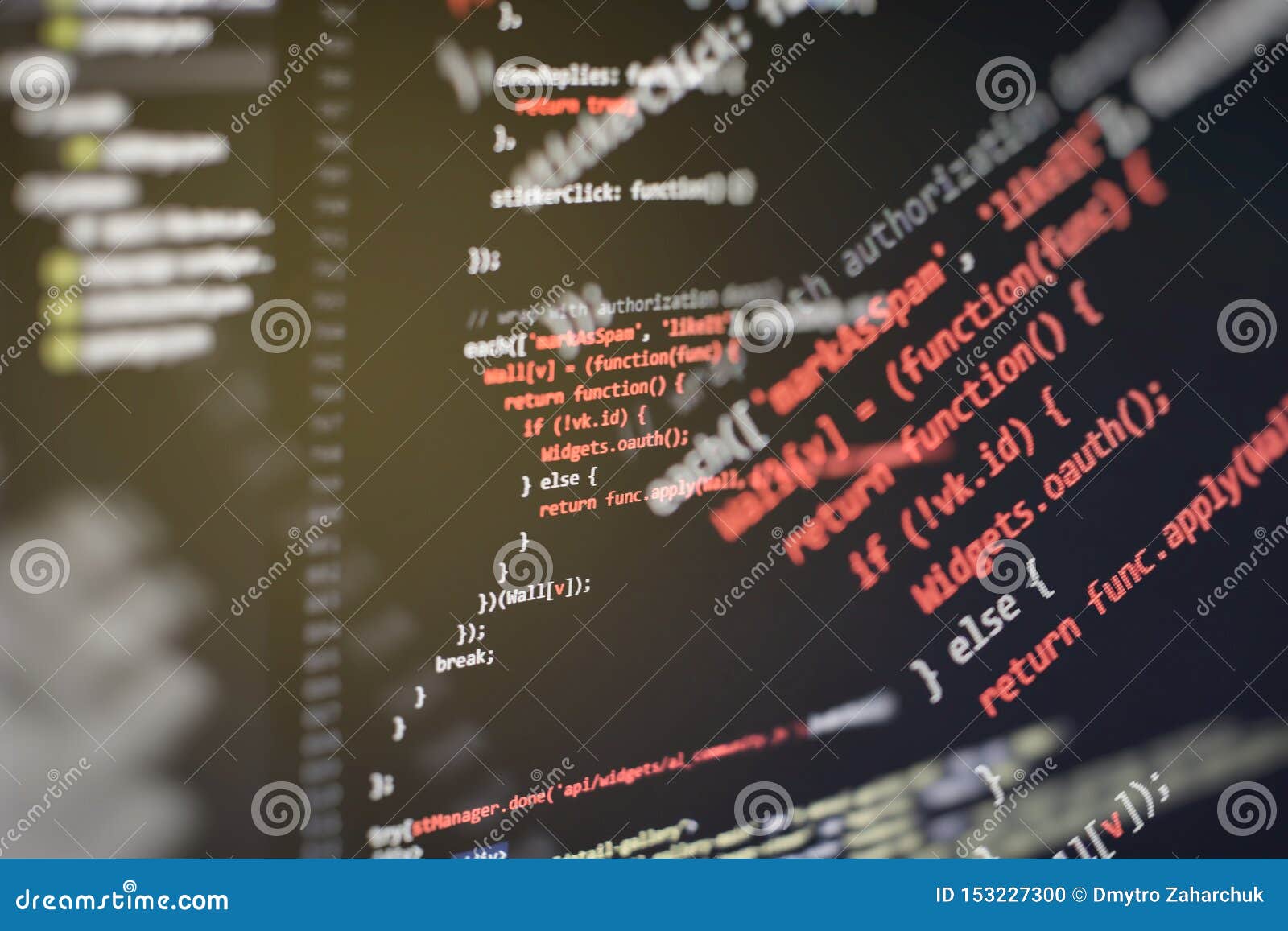 Big Data Storage and Cloud Computing Representation. Programming . Developer Working on Web ...